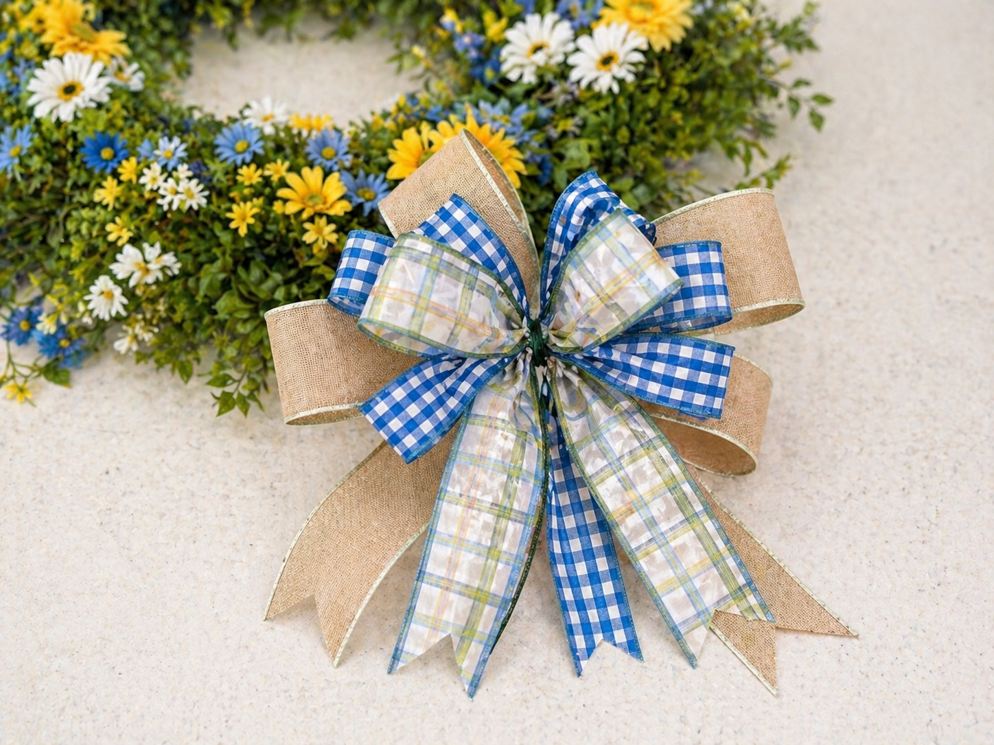 Sunny Meadow Summer Wreath: A Budget-Friendly Floral Delight - Dollar ...